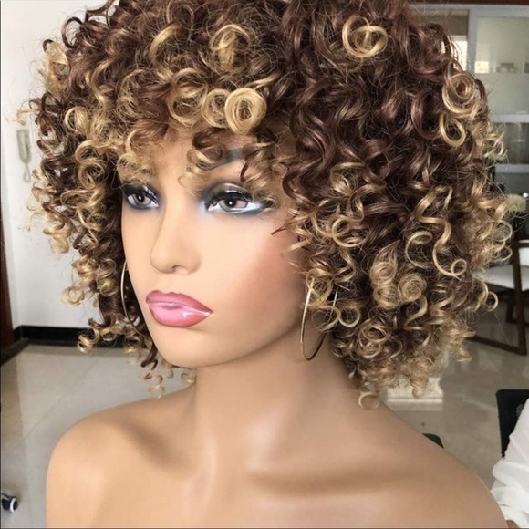 unbranded | Hair | Bouncy Fluffy Blonde Ombre Afro Wig | Poshmark